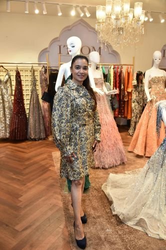 Somya Khurana for the Exclusive viewing of Monisha Jaising Couture ...