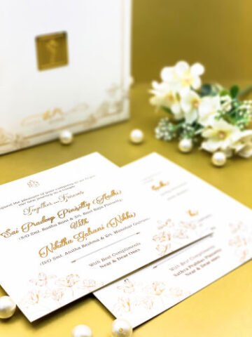 IZZHAAR has designed the beautiful wedding invitation cards of Actors ...